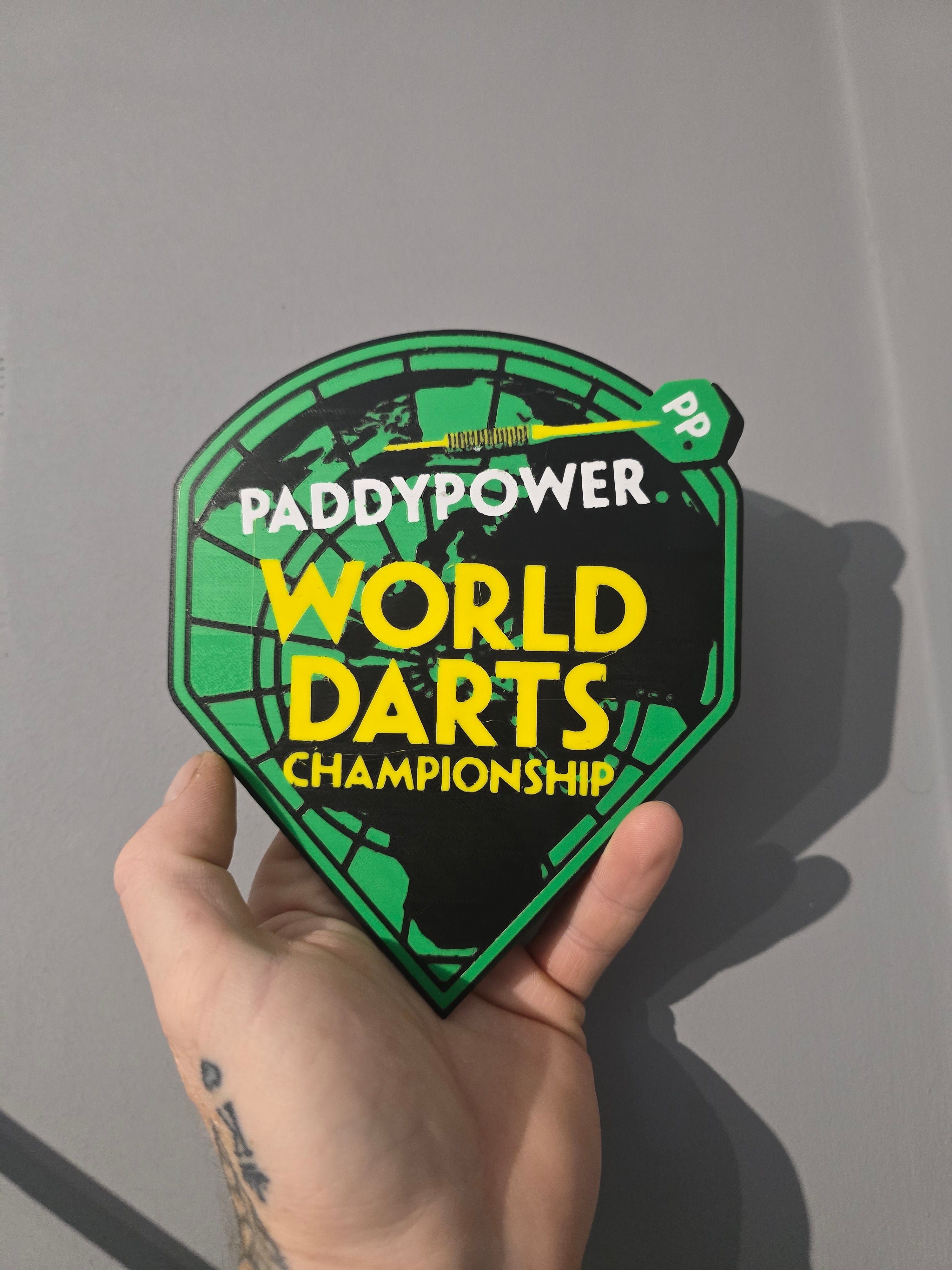 Paddy power world darts Sign - Wallart – Mikes 180 studio